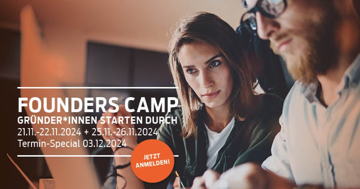 Founders Camp - deine 20 Stunden als Gründer*in | Stadtverwaltung ...